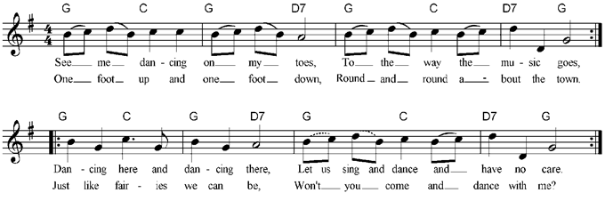 See me dancing on my toes,